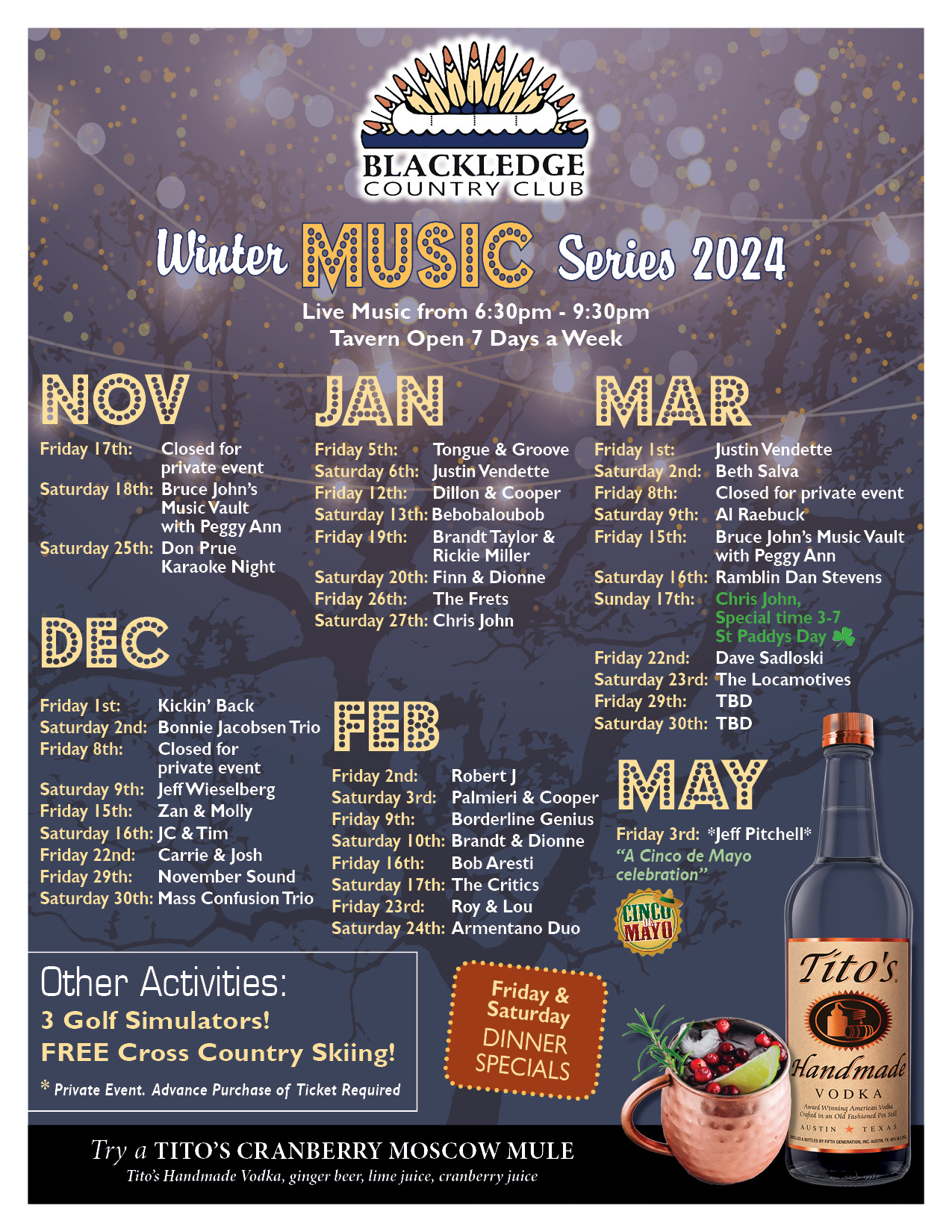 Entertainment - Blackledge Country Club