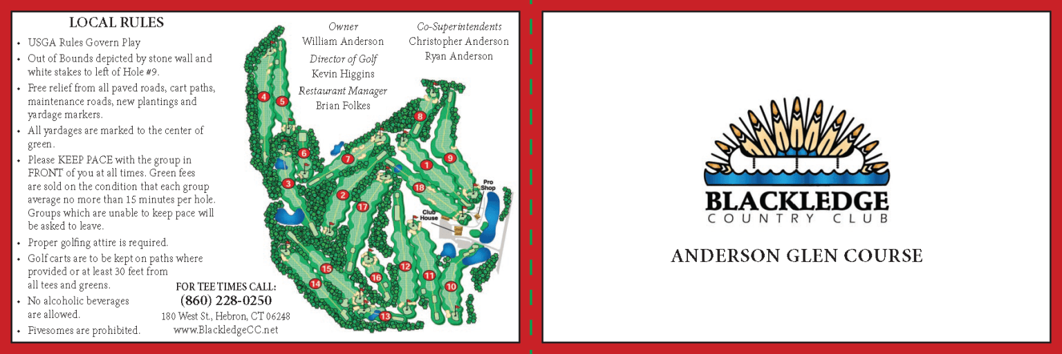 Course Details - Blackledge Country Club