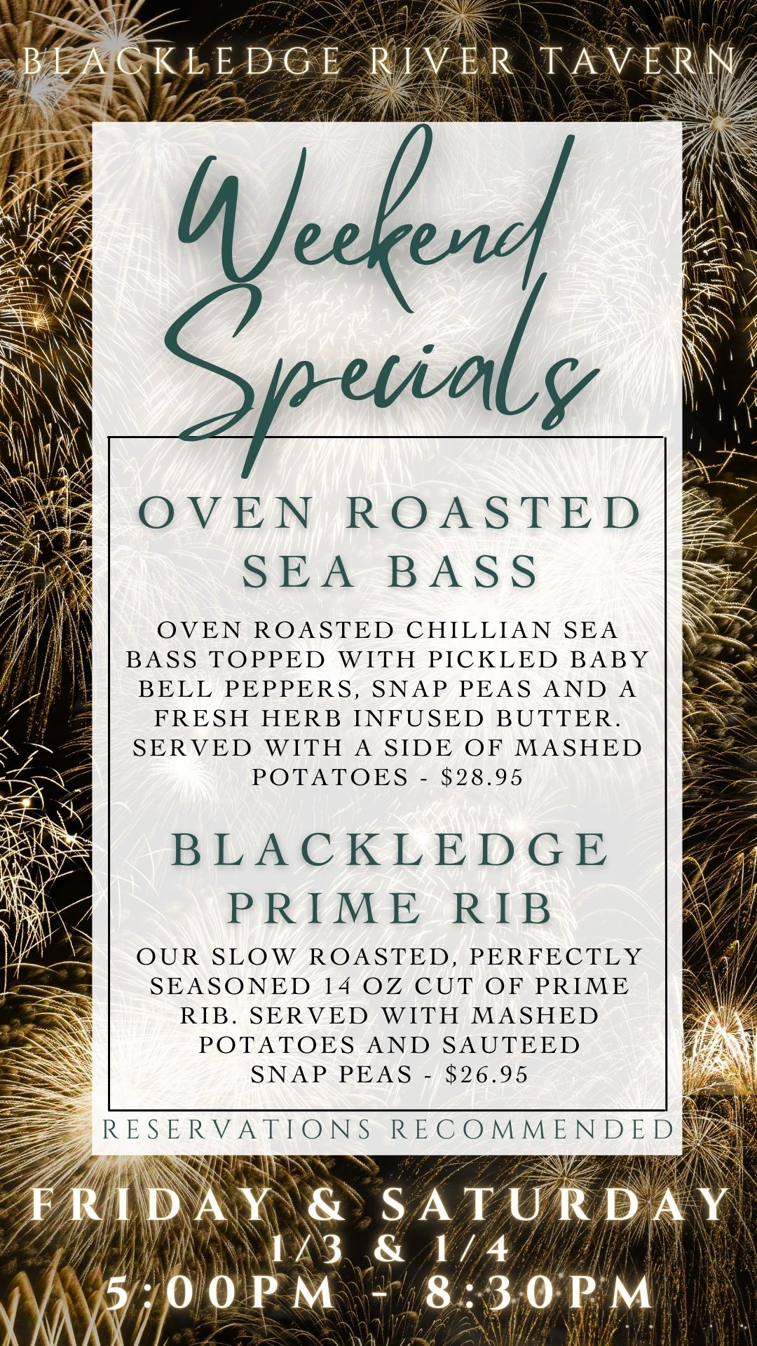 Specials - Blackledge Country Club
